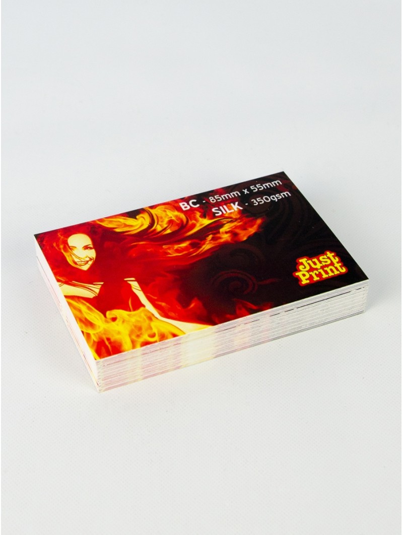 250 x Silk Double Sided Business Cards on 350gsm card