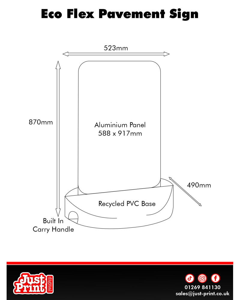 Eco Flex Pavement Sign