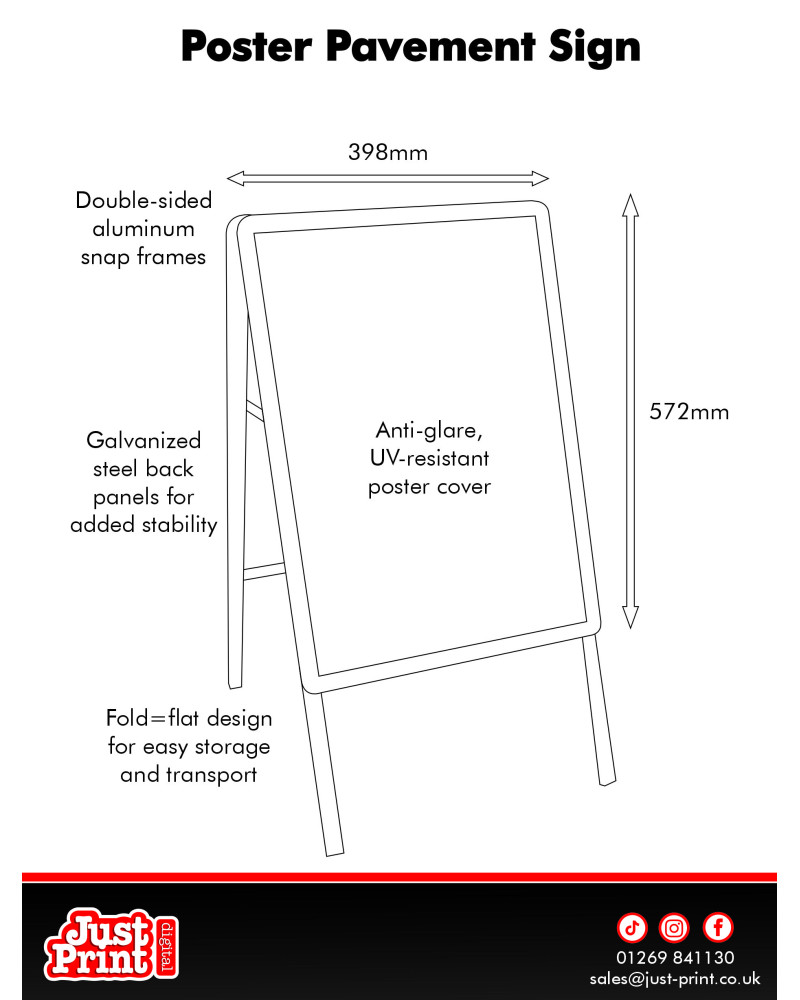 Poster Pavement Sign